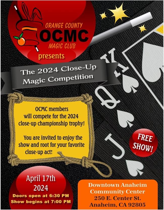 Upcoming Events | Magic Clubs| Orange County
